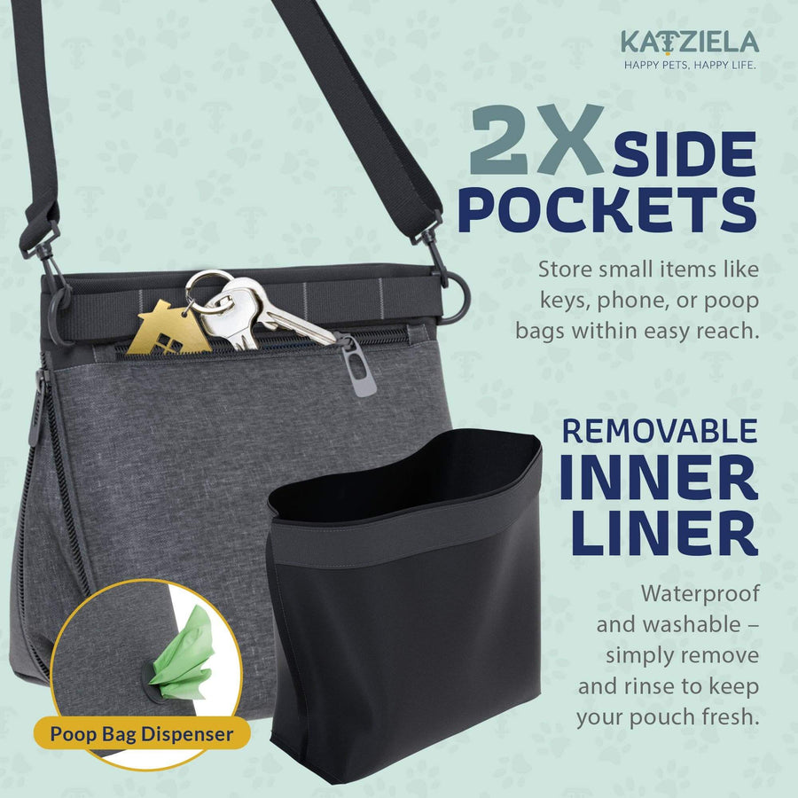 Katziela® Expandable Treat Pouch – Hands-Free & No-Spill! – Cornerwolf